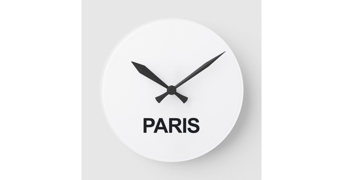 PARIS WORLDWIDE TIMEZONE CLOCK SET | Zazzle