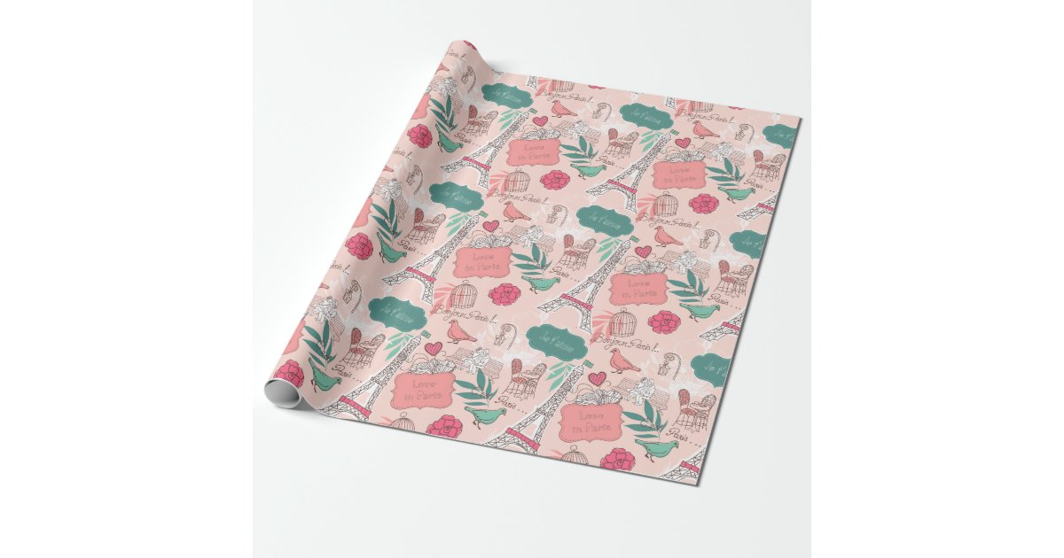 Paris Wrapping Paper | Zazzle