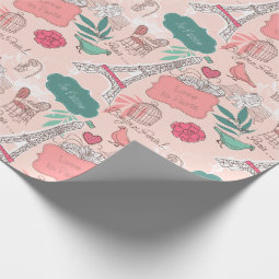 Paris Wrapping Paper | Zazzle