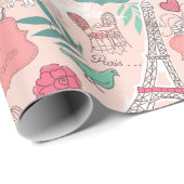 Paris Wrapping Paper | Zazzle
