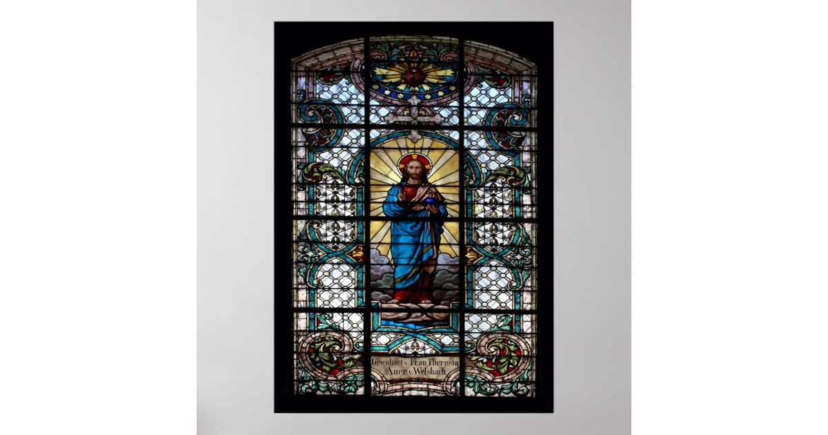 Parish Church Stained Glass Window Poster | Zazzle