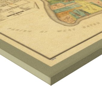 Parish of East Baton Rouge, Louisiana Map (1895) Canvas Print | Zazzle