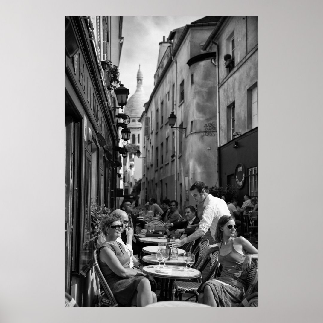 Parisian Street Scene - Poster | Zazzle