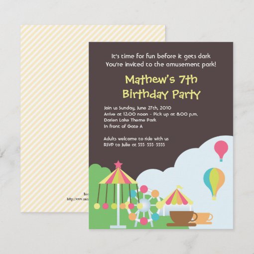 Park Birthday Invitation | Zazzle