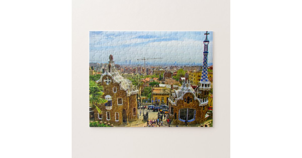 Park Guell Gaudi Barcelona. Jigsaw Puzzle | Zazzle