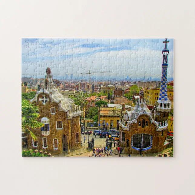Park Guell Gaudi Barcelona. Jigsaw Puzzle | Zazzle