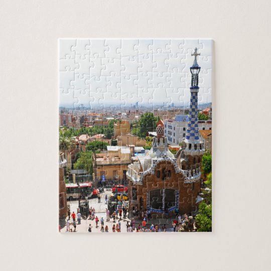 Park Guell in Barcelona, Spain Jigsaw Puzzle | Zazzle.com
