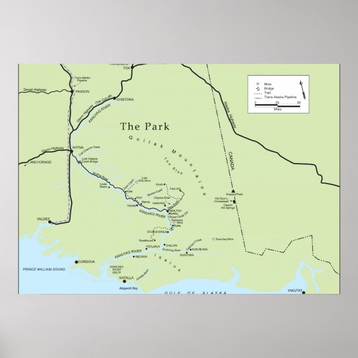 Park map poster (color) | Zazzle.com
