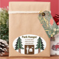 Park Ranger Oval Sticker | Zazzle