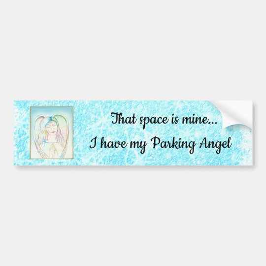 Parking Angel bumper sticker | Zazzle.com