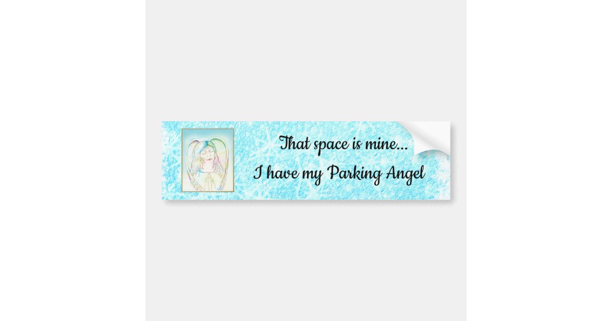 Parking Angel bumper sticker | Zazzle