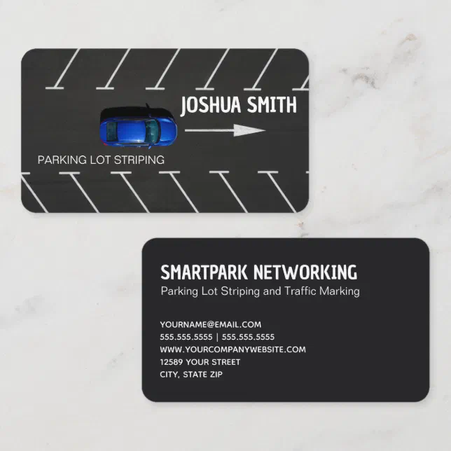 Parking Lot Striping Business Card | Zazzle