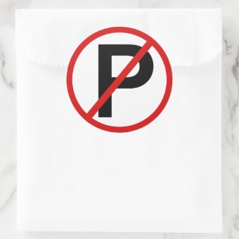 Parking Not Allowed Stickers | Zazzle