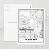 Parkland Map Postcard | Zazzle