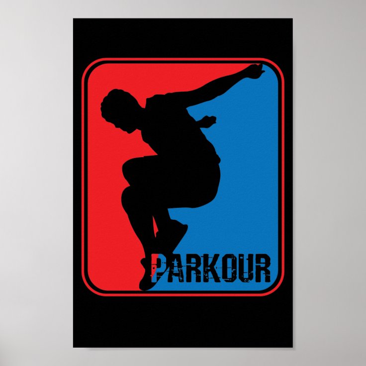 parkour logo poster | Zazzle