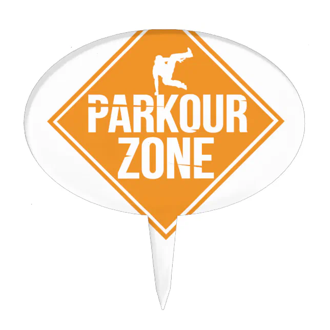 Parkour Runaway Extreme Sports Stunt Free Running Cake Topper | Zazzle