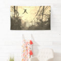 Parkour Urban Obstacle Course Modern Sepia Banner | Zazzle