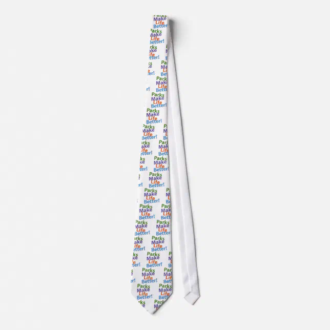 Parks Make Life Better! Official Logo Neck Tie | Zazzle