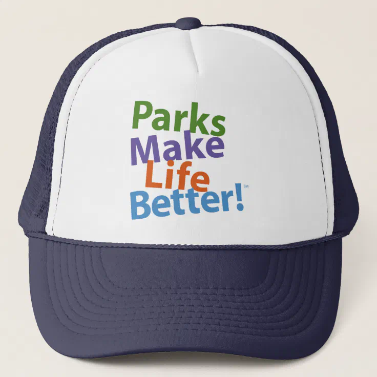 Parks Make Life Better! Official Logo Trucker Hat | Zazzle