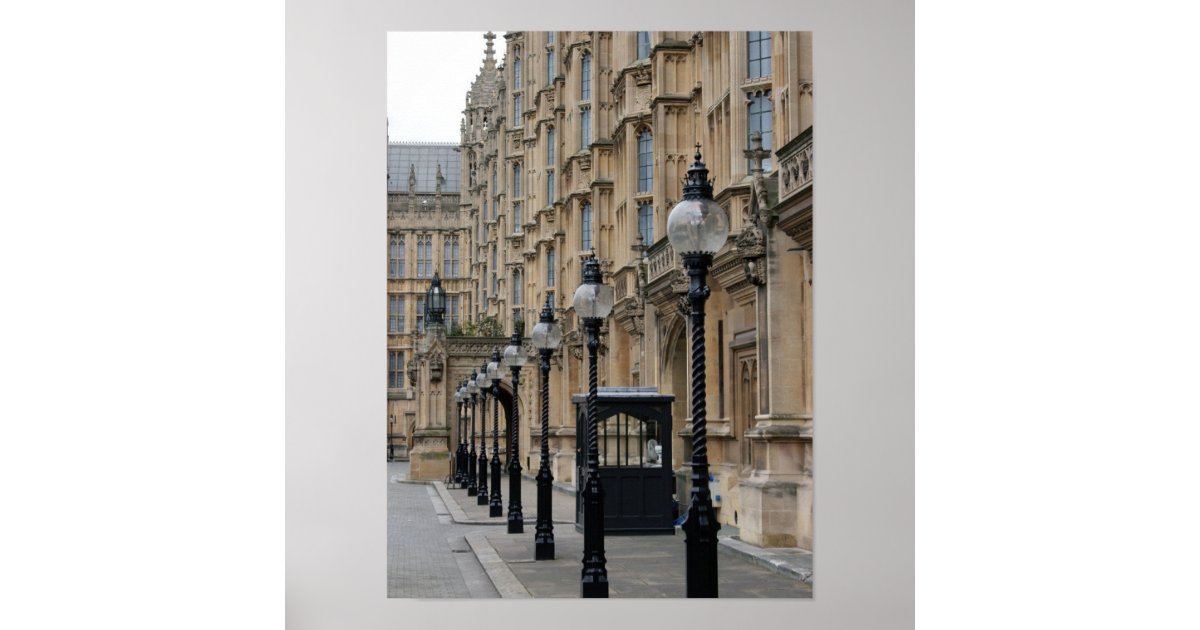 Parliament - Westminster - Lamppost Poster | Zazzle