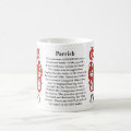 Parrish Family Coat of Arms Mug | Zazzle