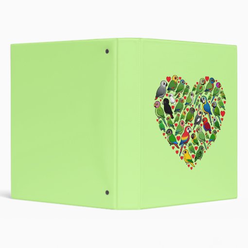 Parrot Heart Binder | Zazzle