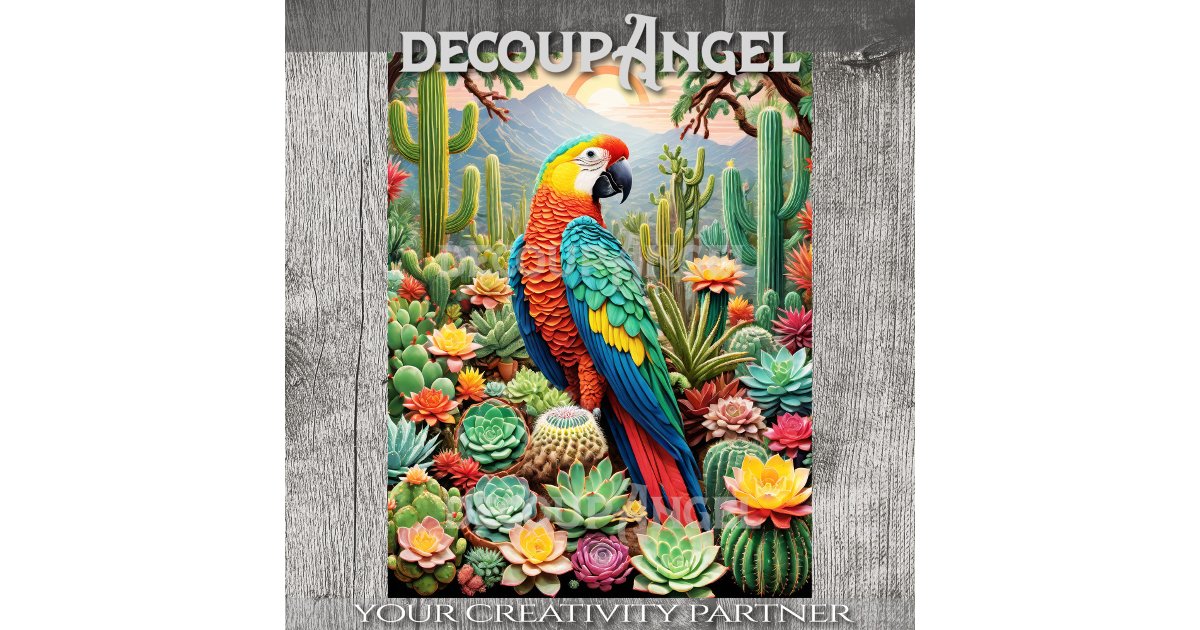 Parrot Paradise - Decoupage - Tissue Paper | Zazzle