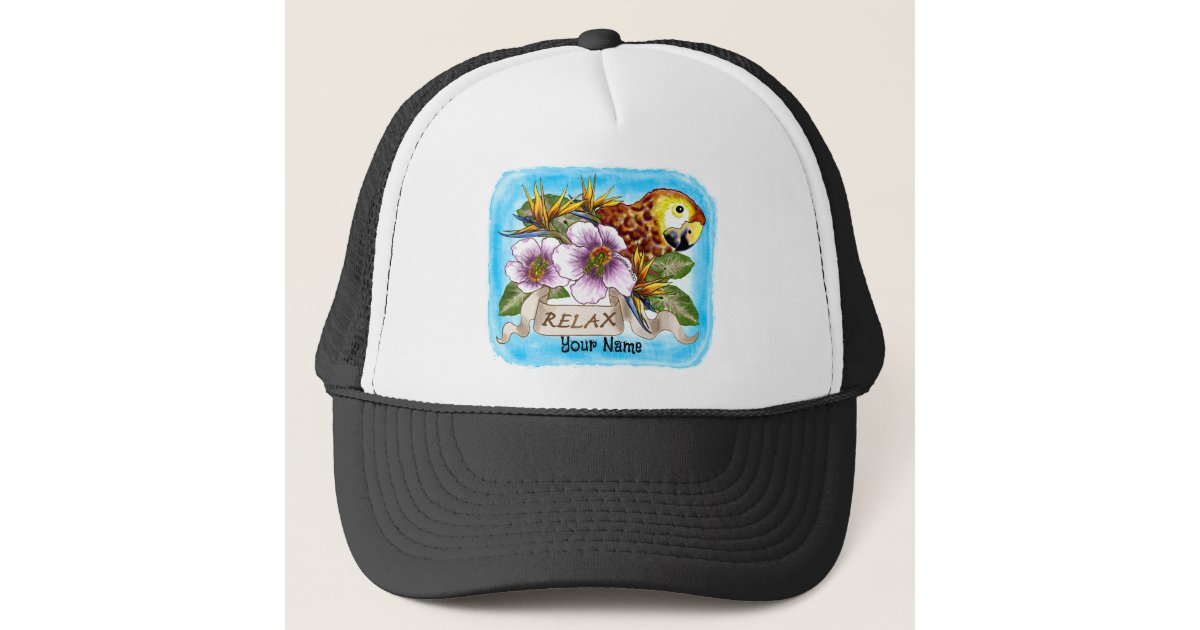 Parrot Relax trucker hat | Zazzle