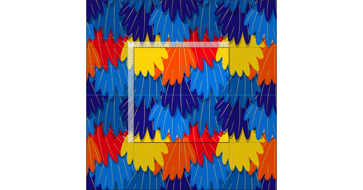 Parrot Scarlet Macaw Feathers Exotic Bird Pattern Fabric | Zazzle