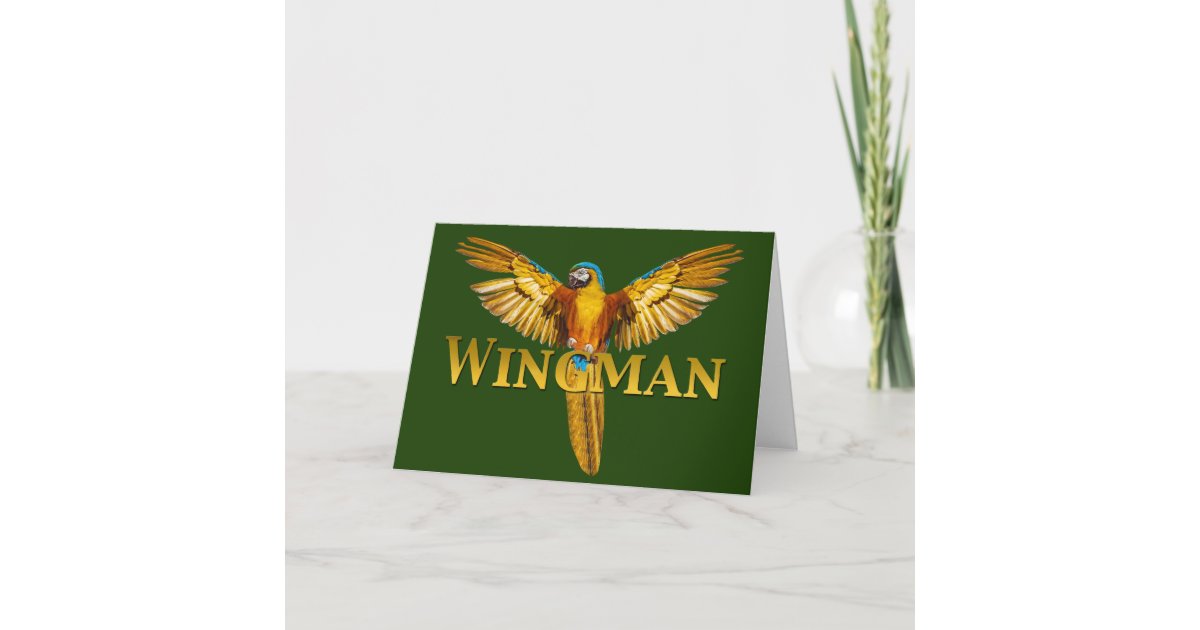 Parrot Wingman Card | Zazzle