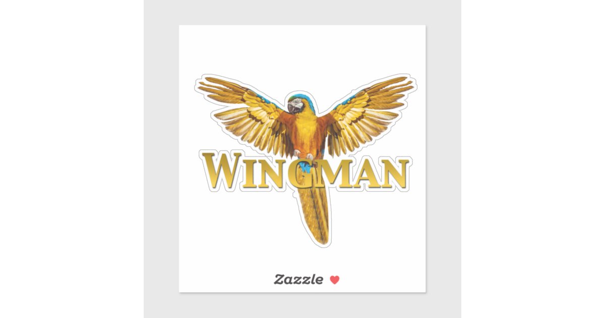 Parrot Wingman Sticker | Zazzle