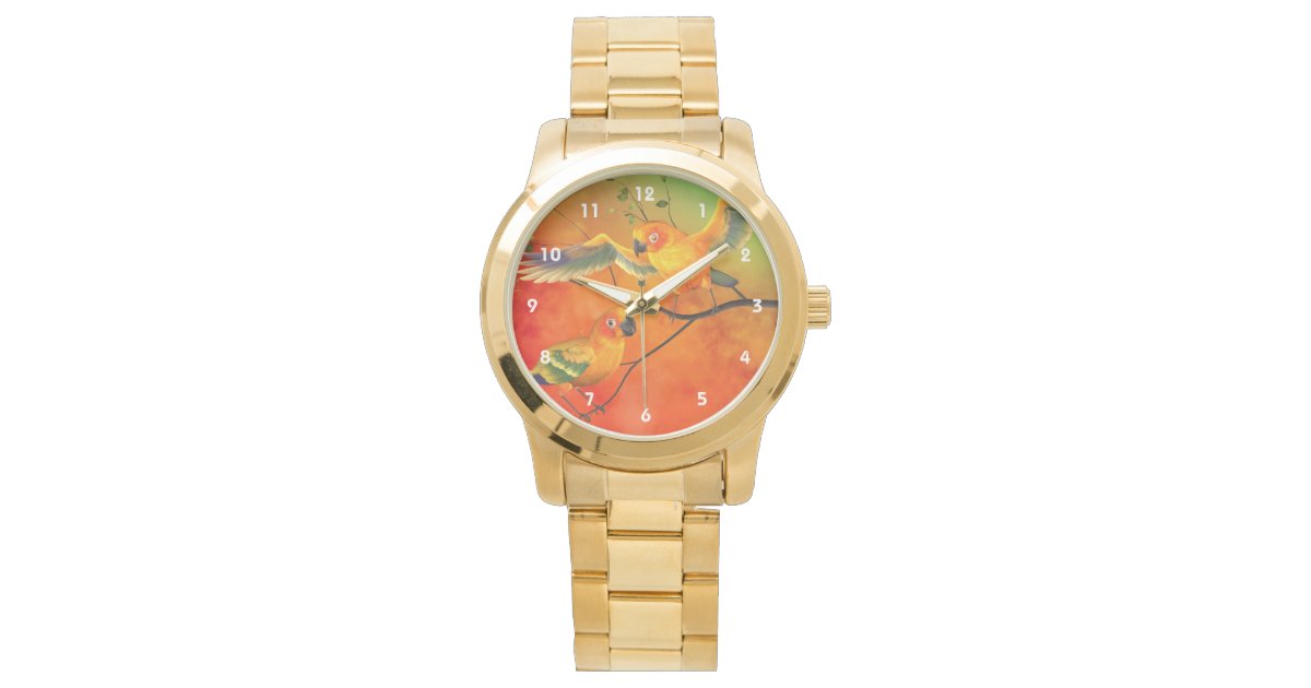 Parrots Sun Conures Watch | Zazzle
