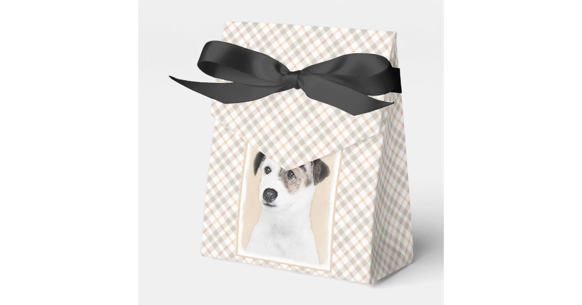 Parson Jack Russell Terrier Painting - Dog Art Favor Boxes | Zazzle