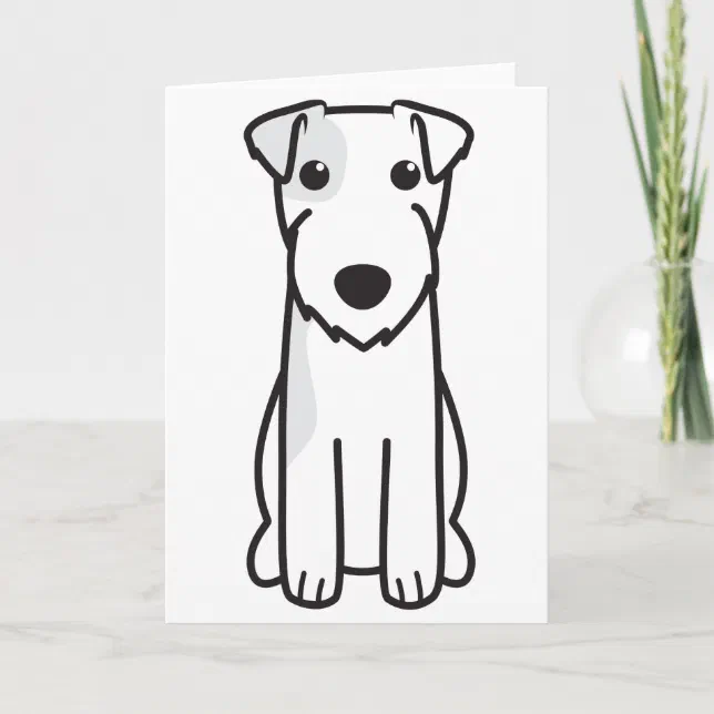Parson Russell Terrier Dog Cartoon Card | Zazzle