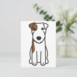 Parson Russell Terrier Dog Cartoon Postcard | Zazzle