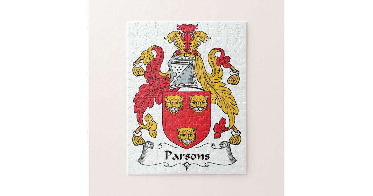 Parsons Family Crest Jigsaw Puzzle | Zazzle