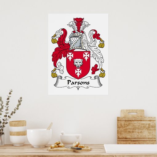 Parsons Family Crest Poster | Zazzle