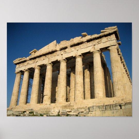 Parthenon Acropolis in Athens Poster | Zazzle.com