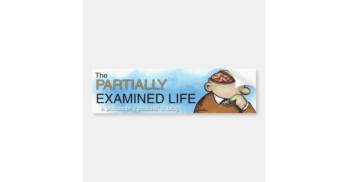 Partially Examined Life Bumper Sticker | Zazzle