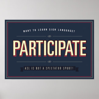 Asl Posters | Zazzle