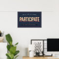Participate. ASL class… poster | Zazzle