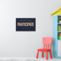 Participate. ASL class… poster | Zazzle
