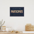 Participate. ASL class… poster | Zazzle