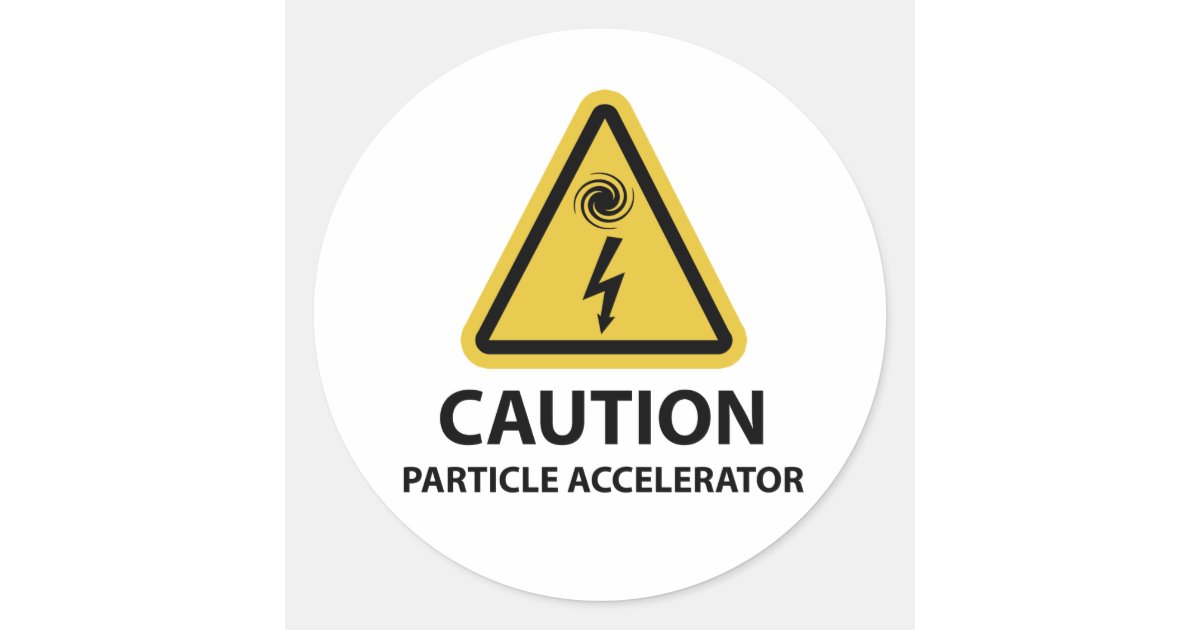 : Particle Accelerator Classic Round Sticker | Zazzle