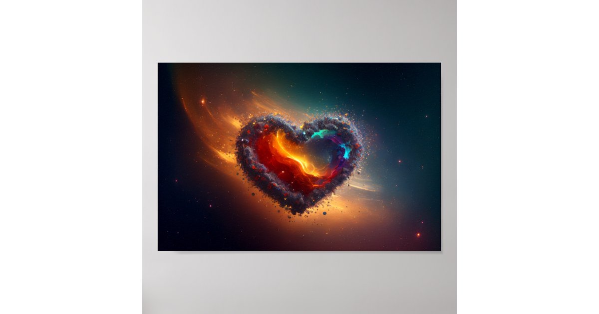 Particle Love Poster | Zazzle