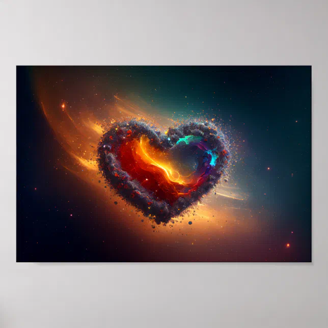 Particle Love Poster | Zazzle