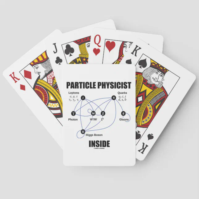 Particle Physicist Inside (Standard Model Higgs) Poker Cards | Zazzle