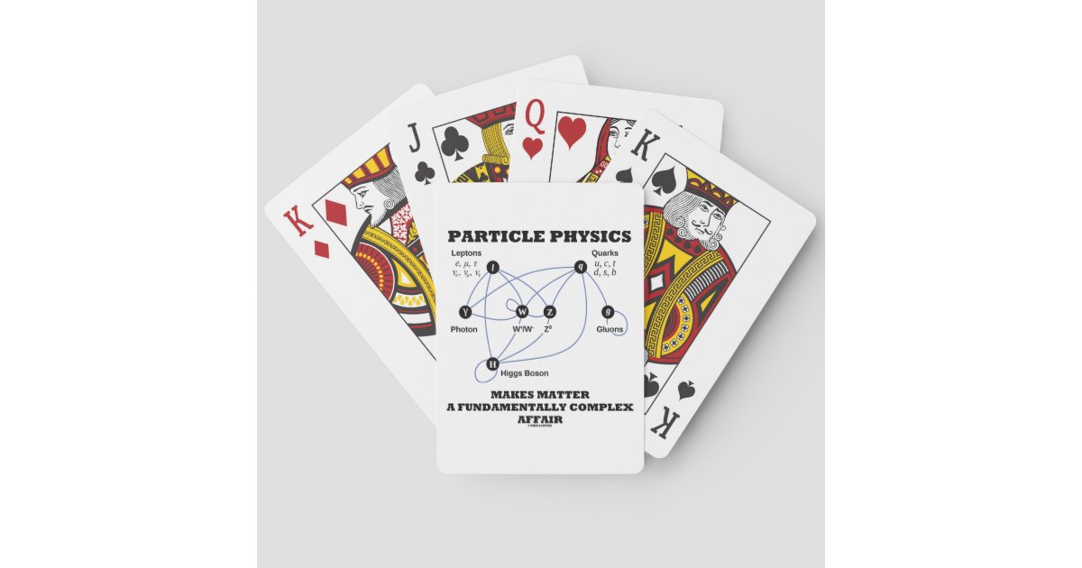 Particle Physics Makes Matter A Fundamentally Poker Cards | Zazzle