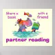 Partner Reading Classroom Poster | Zazzle