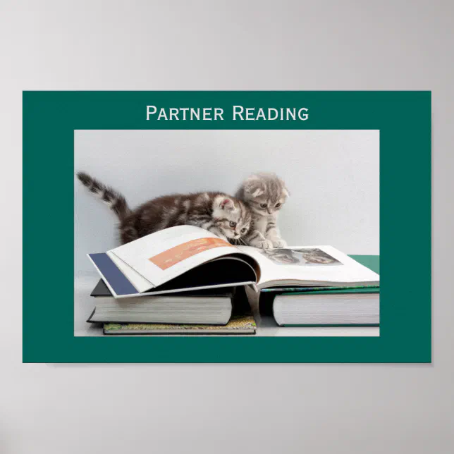 Partner Reading Classroom Poster | Zazzle